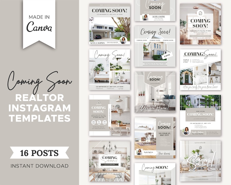 16 Coming Soon Realtor Instagram Posts Real Estate Agent - Etsy