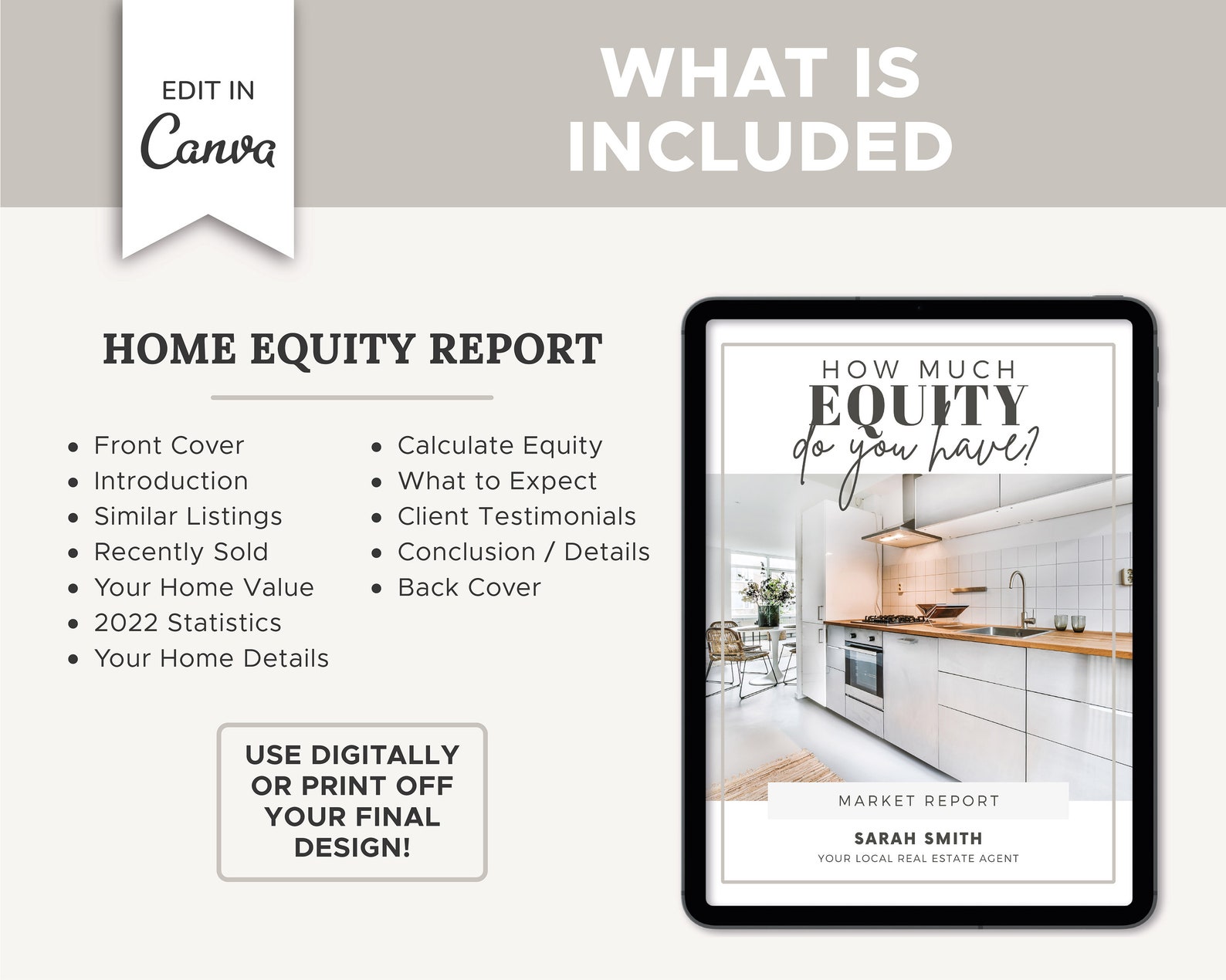 Real Estate Equity Guide | CMA Packet Clients | Real Estate Marketing ...