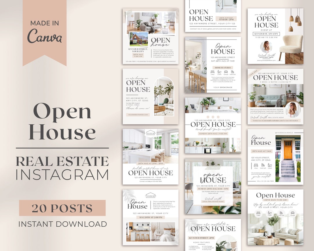 20 Open House Real Estate Instagram Posts | Real Estate Social Media ...