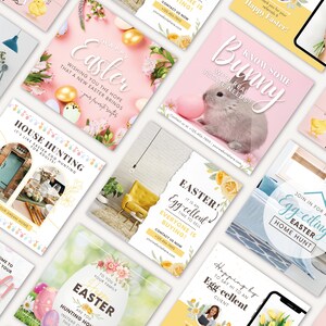 12 Easter Realtor Instagram Posts | Real Estate Social Media Templates ...