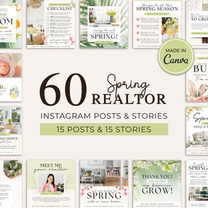 Real Estate Spring Instagram Posts Real Estate Social Media April Posts ...
