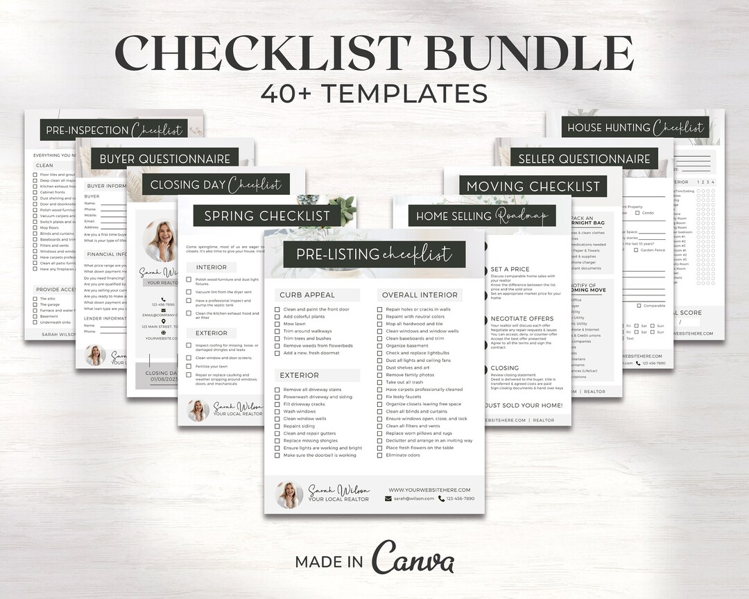 Real Estate Checklist | Buyer and Seller Checklist | Real Estate ...