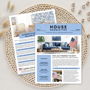 Real Estate July Newsletter | Real Estate Marketing | Realtor Template ...