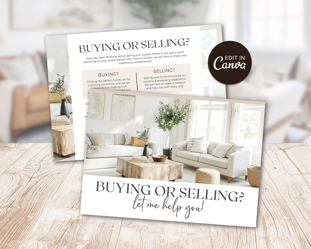 Real Estate Buying or Selling Postcard | Hello Neighbor | Farming Card | Realtor Introduction ...