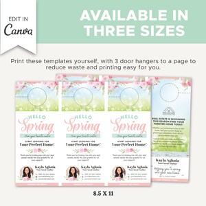 Spring Real Estate Door Hanger | Realtor Doorknocking | Real Estate ...