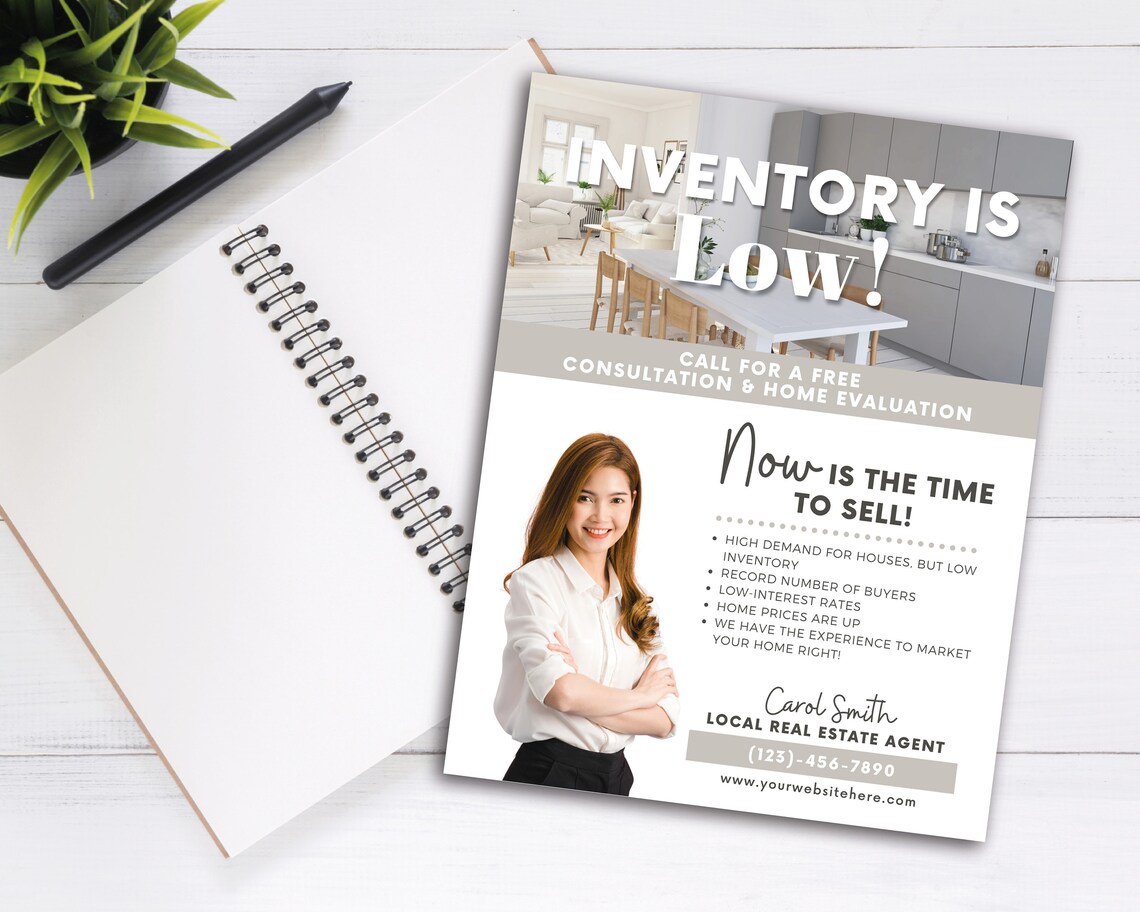 Real Estate Low Inventory Flyer | Real Estate Marketing | Real Estate ...