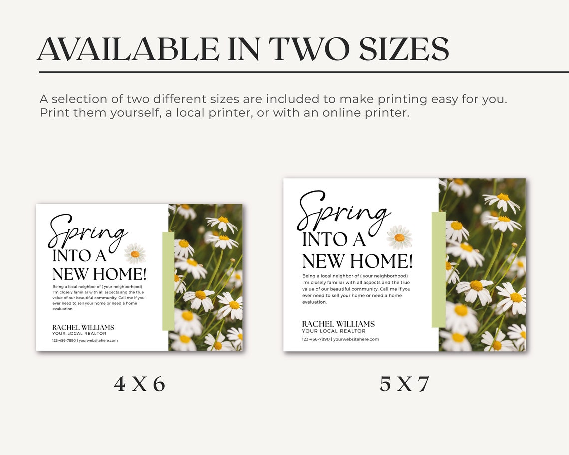 Real Estate Spring Postcard | Spring Into a New Home | Real Estate ...