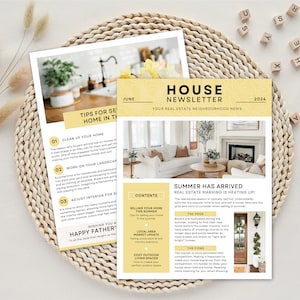 Real Estate June Newsletter | Real Estate Marketing | Realtor Template ...