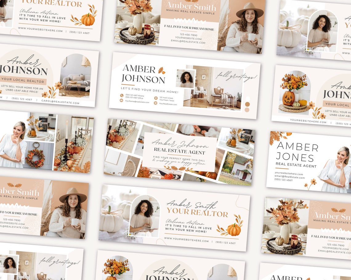 Fall Real Estate Facebook Cover Banner | Real Estate Marketing | Social ...