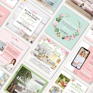 15 Spring Realtor Instagram Posts | Real Estate Social Media Templates ...