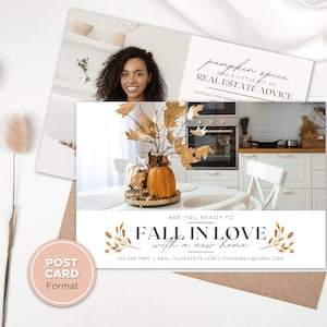 Fall Real Estate Postcard Vol 1 Autumn Postcard Template Real Estate ...