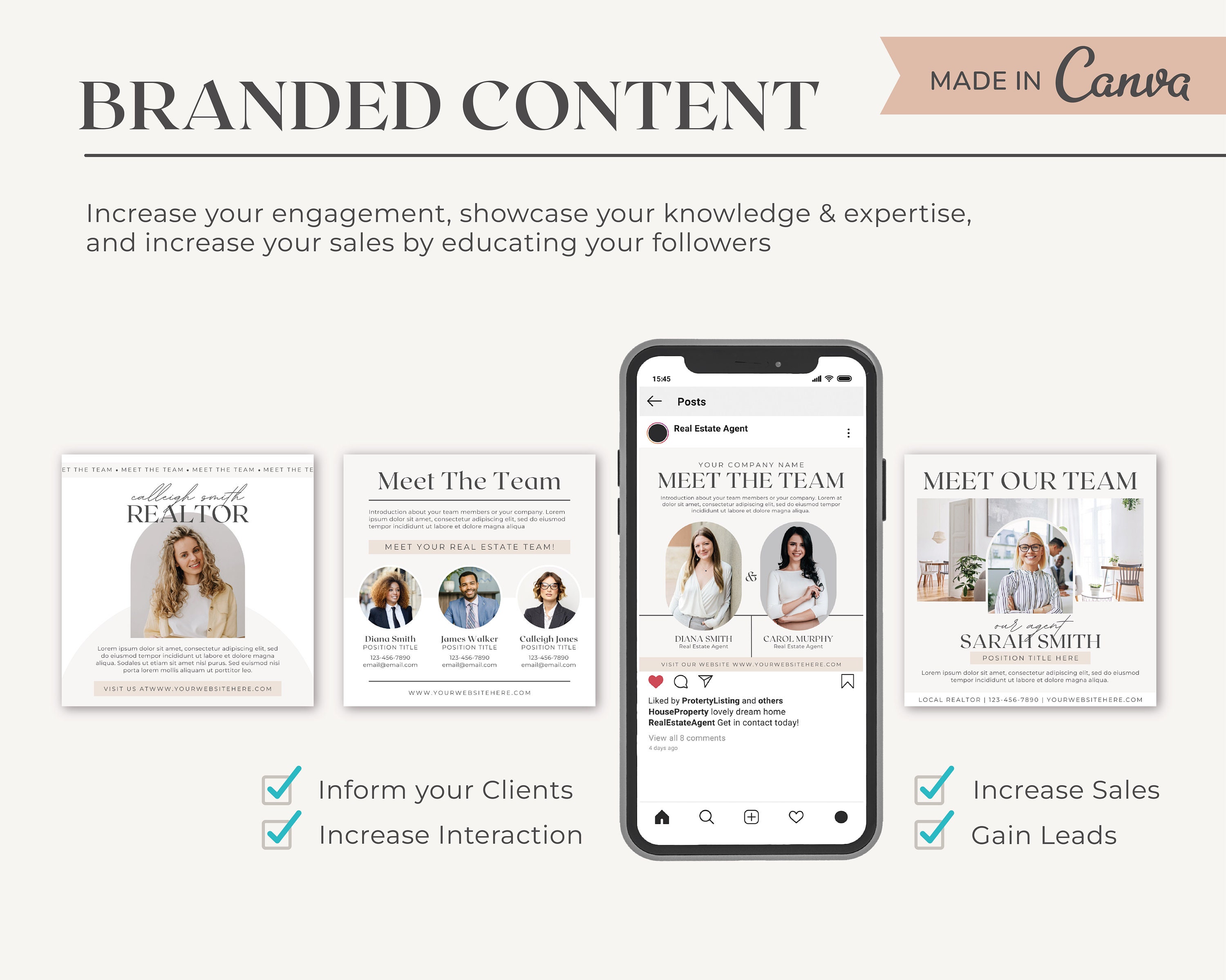 15 Meet the Team Instagram Posts | Real Estate Social Media | Real ...