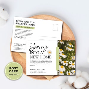 Real Estate Spring Postcard | Spring Into a New Home | Real Estate ...