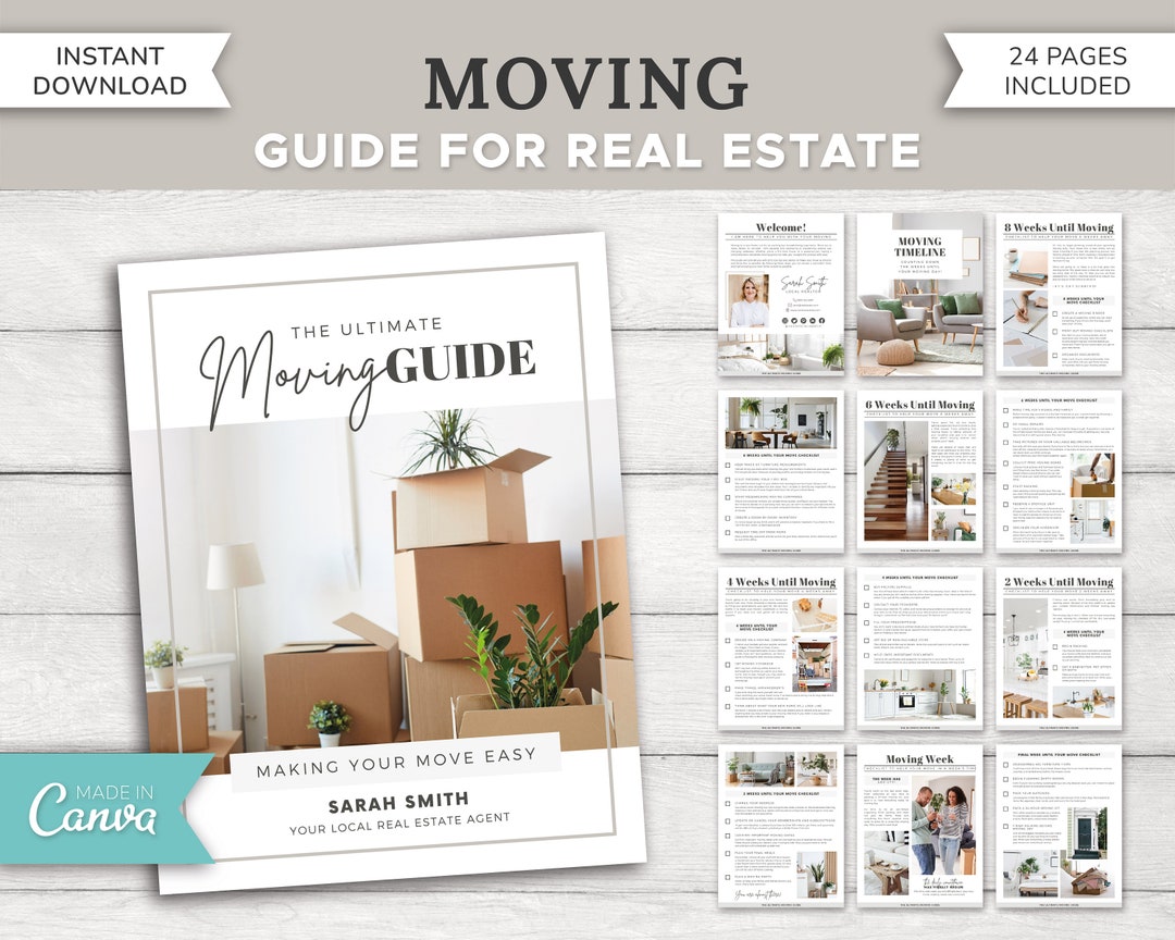 Real Estate Moving Guide | Realtor Moving Checklist | Real Estate ...
