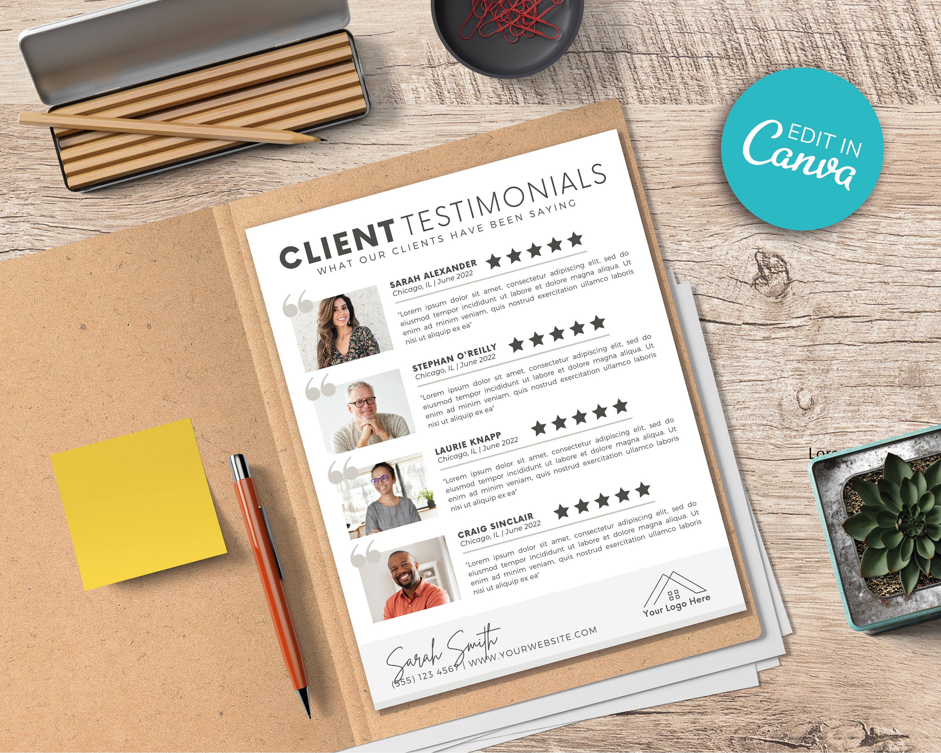 Real Estate Testimonials Flyer V2 | Real Estate Marketing | Realtor ...