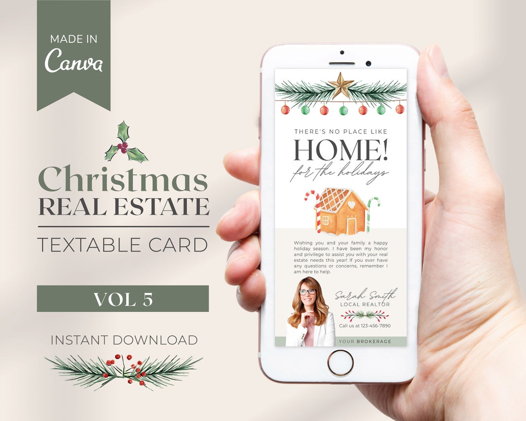 Realtor Digital Christmas Card | Vol5 | Real Estate Marketing ...
