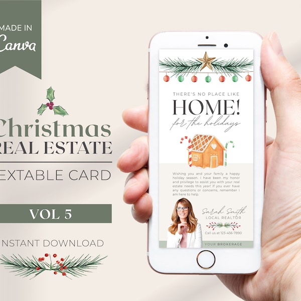 Realtor Christmas Cards - Etsy