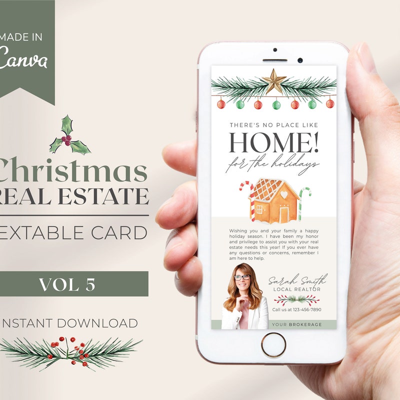 Realtor Christmas Cards - Etsy