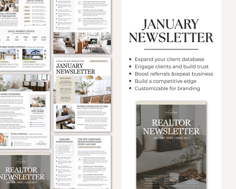 January 2026 Real Estate Newsletter | Real Estate Winter Marketing ...