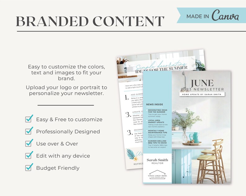 Real Estate Newsletter | June Newsletter | Real Estate Marketing ...