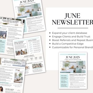 June 2025 Real Estate Newsletter | Real Estate Marketing | Real Estate ...