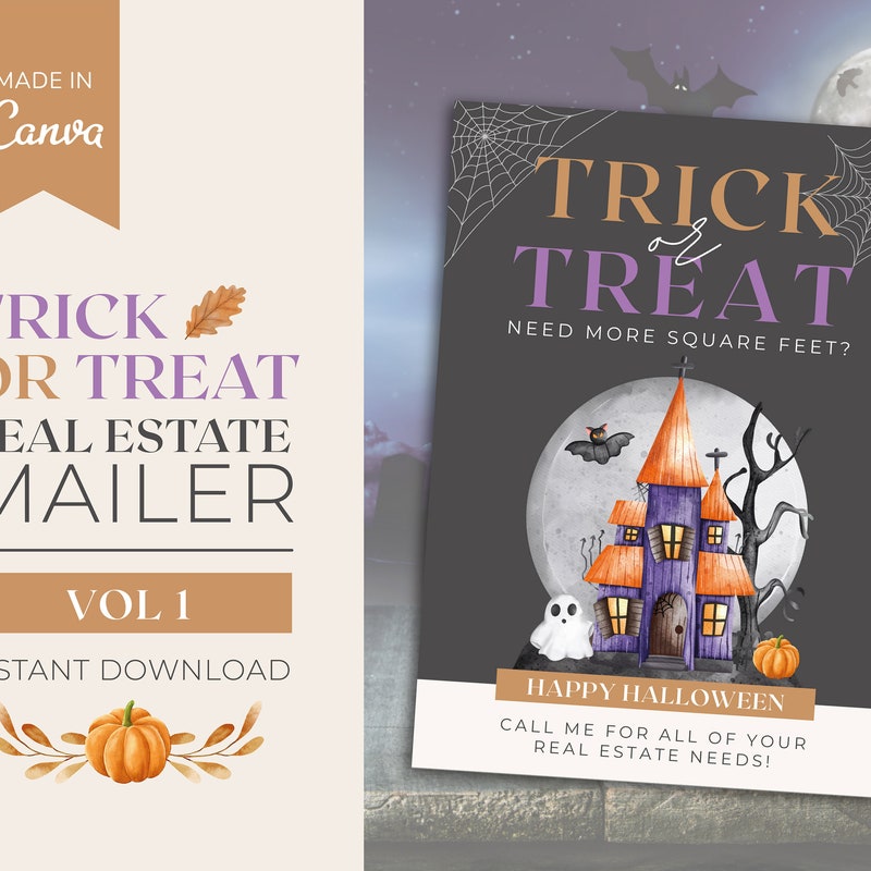 Real Estate Halloween Marketing - Etsy
