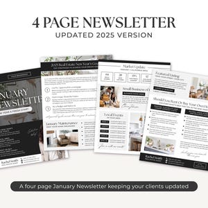 January Real Estate Newsletter | Real Estate Marketing | Real Estate ...