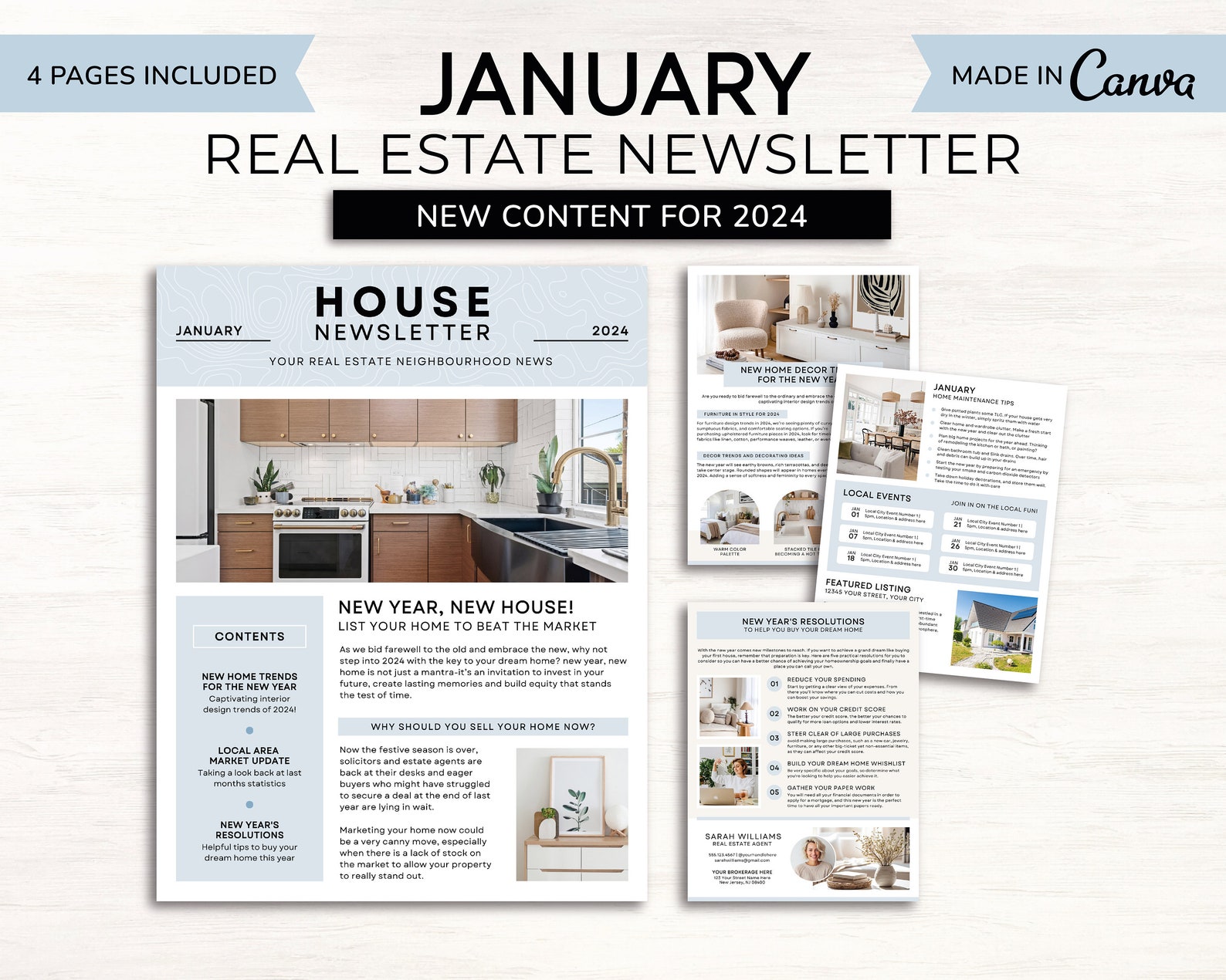 Real Estate January Newsletter | Real Estate Marketing | Realtor ...