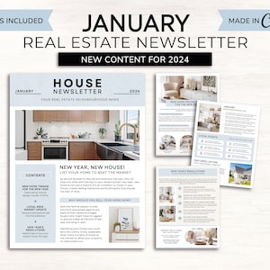 Real Estate January Newsletter | Real Estate Marketing | Realtor ...