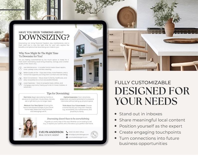 Downsizing Real Estate Marketing Flyer: Home Selling Flyer Canva ...