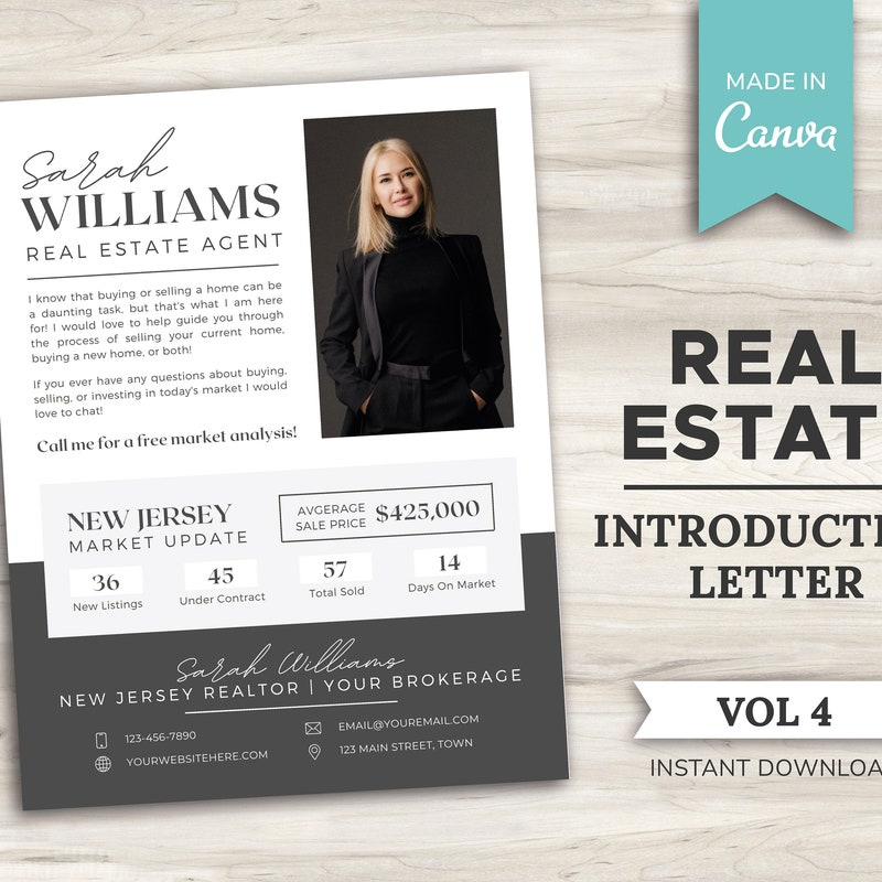 Realtor Introduction Email Template - Etsy