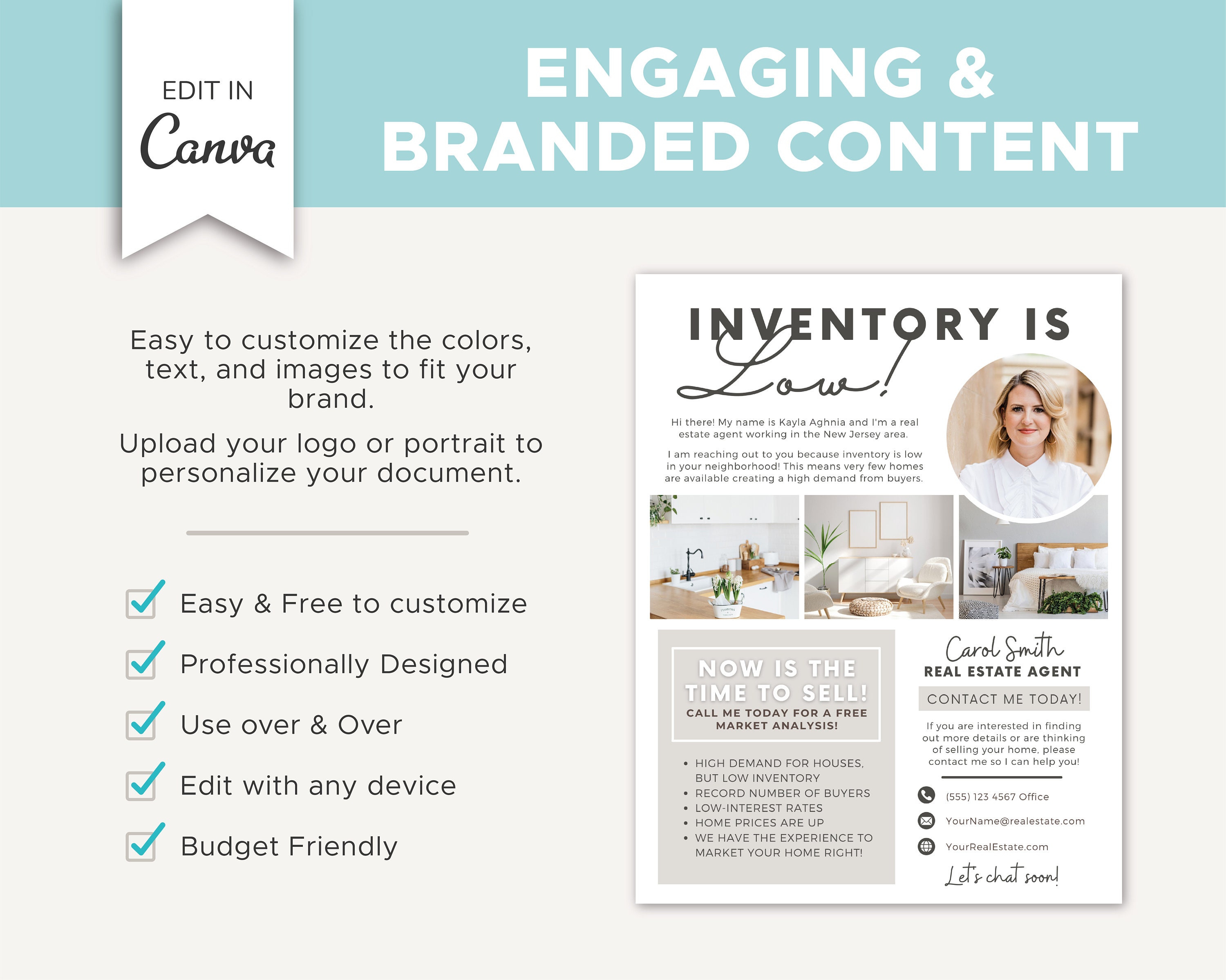 Real Estate Low Inventory Flyer V2 Real Estate Marketing - Etsy
