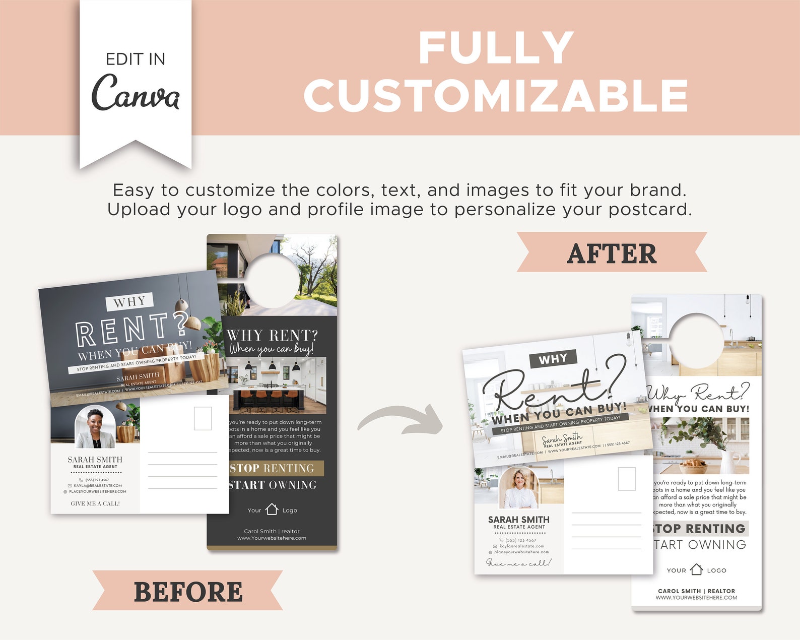 Real Estate Renting Bundle Templates Renting Vs Buying - Etsy