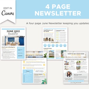 Real Estate June Newsletter | Real Estate Marketing | Realtor ...