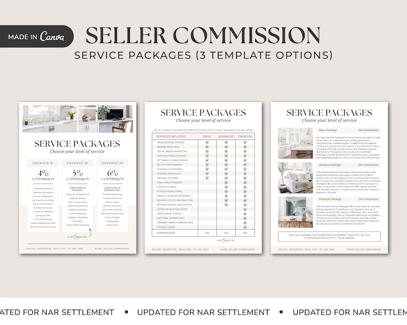 Real Estate Commission Template | Real Estate Agent Commission | Buyers ...