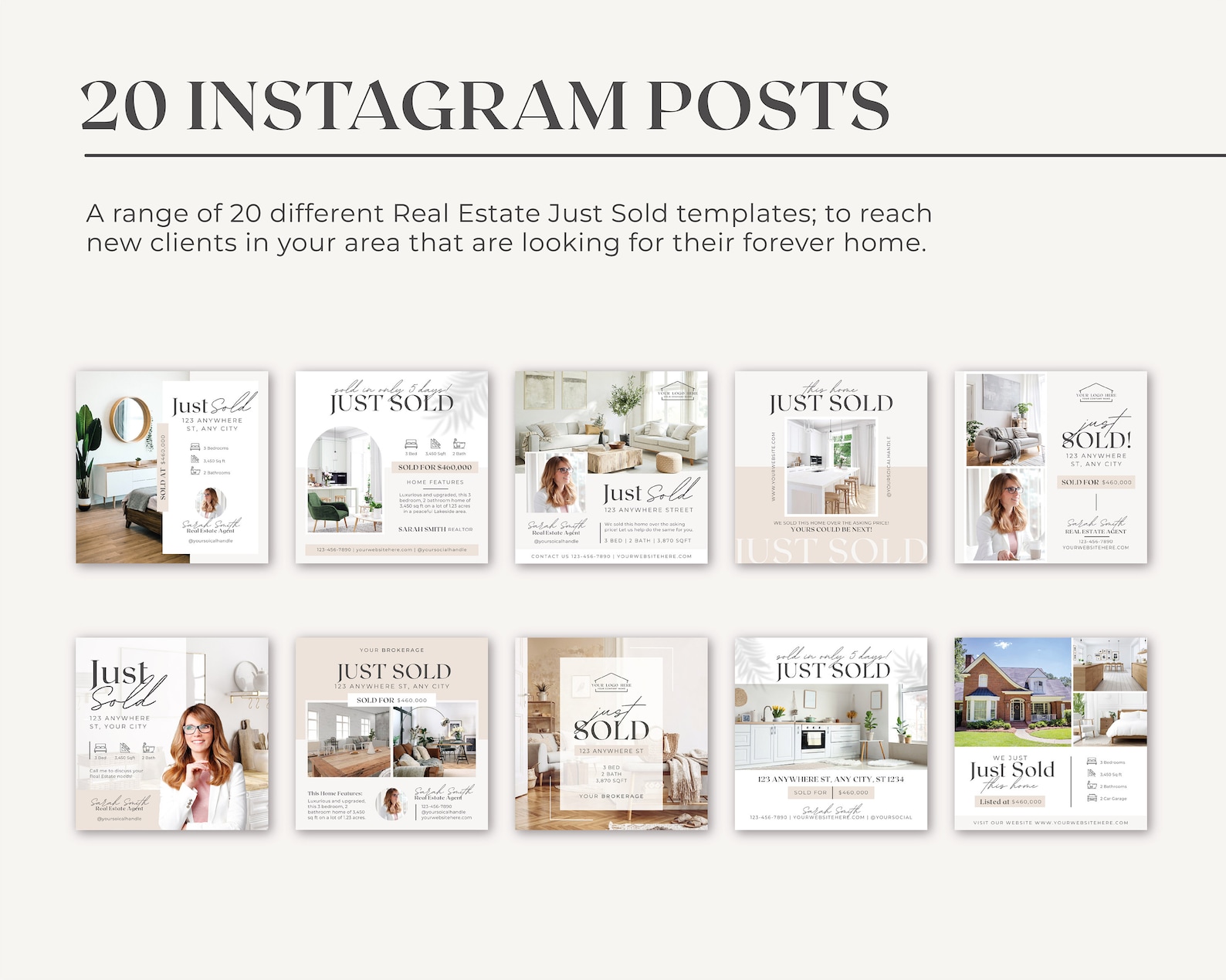 20 Just Sold Real Estate Instagram Posts | Real Estate Social Media ...