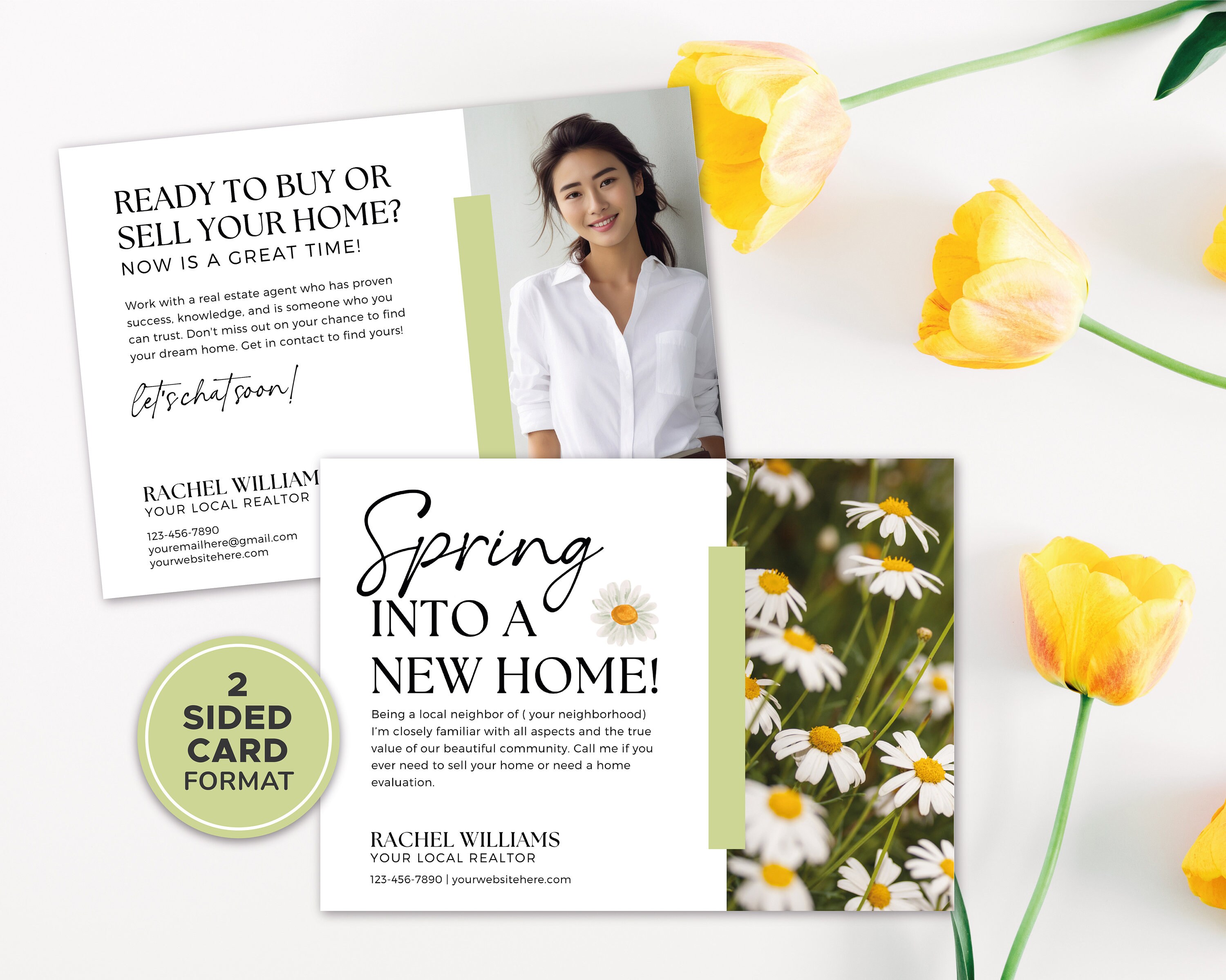 Real Estate Spring Postcard | Spring Into a New Home | Real Estate ...