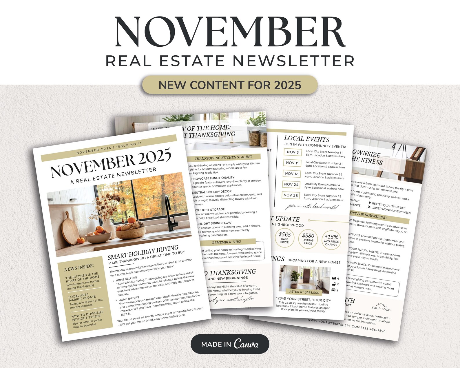 November 2025 Real Estate Newsletter | Real Estate Marketing | Monthly ...