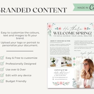 Spring Real Estate Flyer | Realtor Hello Neighbor Letter | Realtor ...