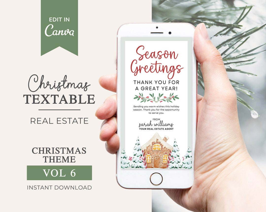 Real Estate Digital Christmas Card | Real Estate Marketing | Christmas ...