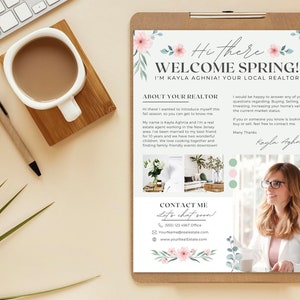 Spring Real Estate Flyer | Realtor Hello Neighbor Letter | Realtor ...