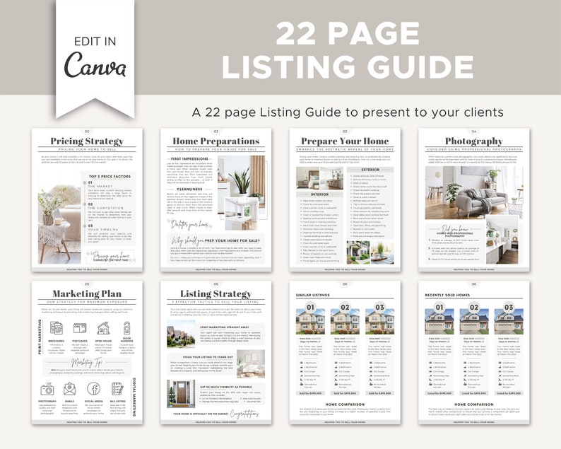 22 Pg Real Estate Seller Guide | Real Estate Marketing | Realtor ...
