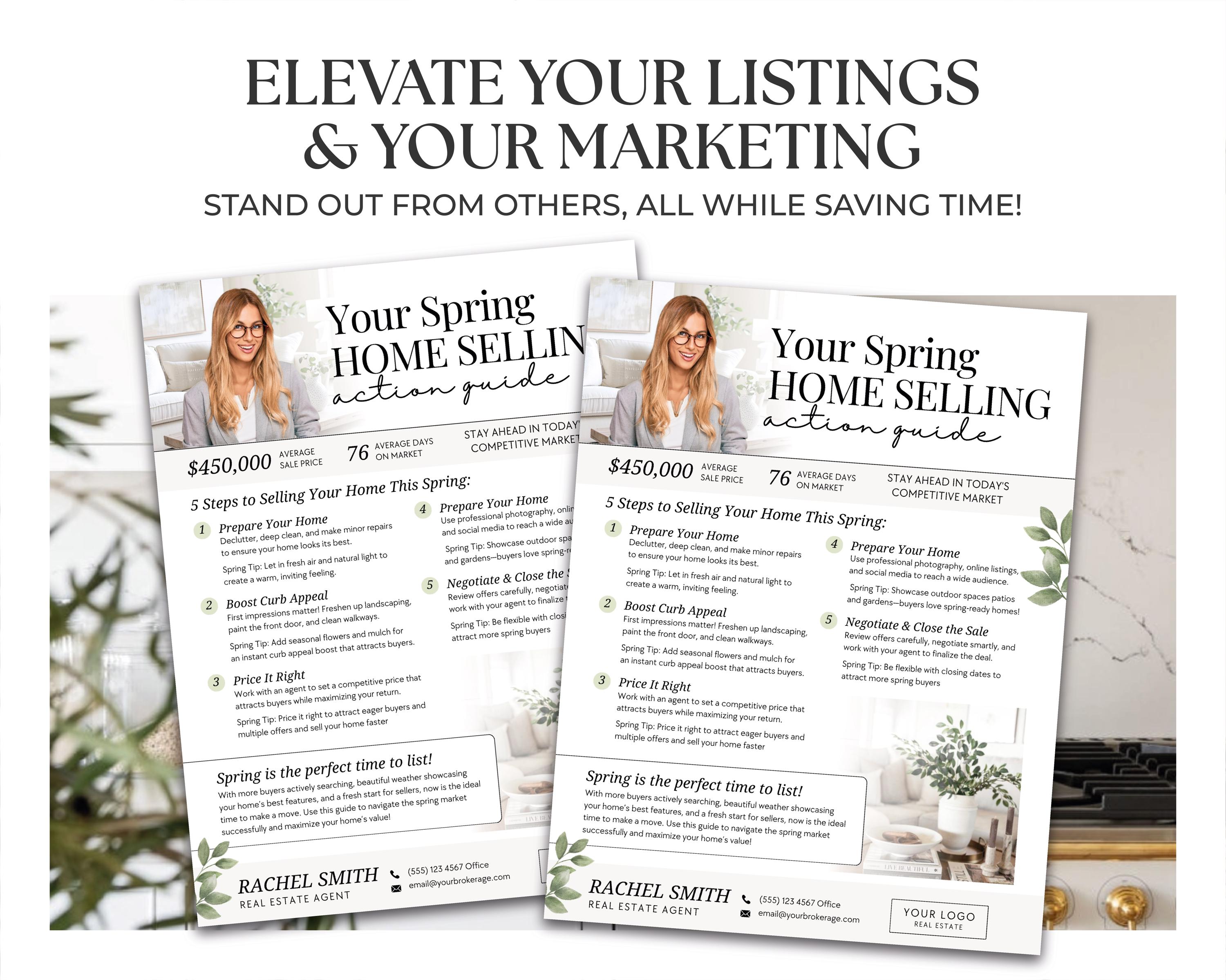 Spring Real Estate Home Selling Flyer | Introduction Flyer | Spring ...