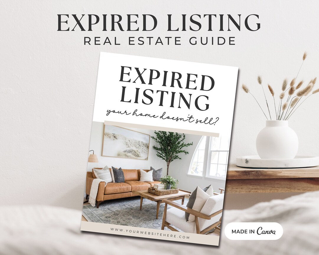 Real Estate Expired Listing Guide | Expired Real Estate Listing Packet | Real Estate Marketing ...