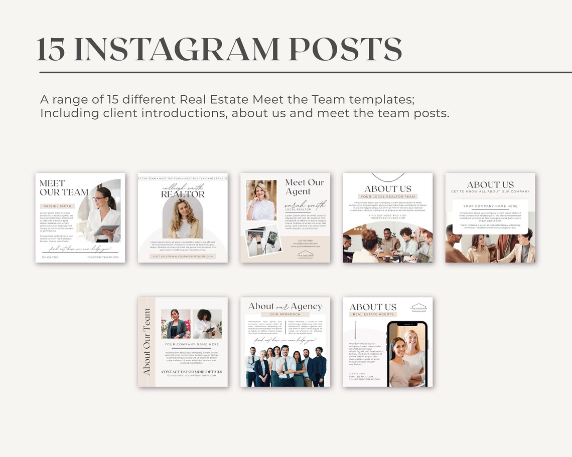 15 Meet the Team Instagram Posts | Real Estate Social Media | Real ...