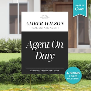 Agent on Duty Sign - Etsy