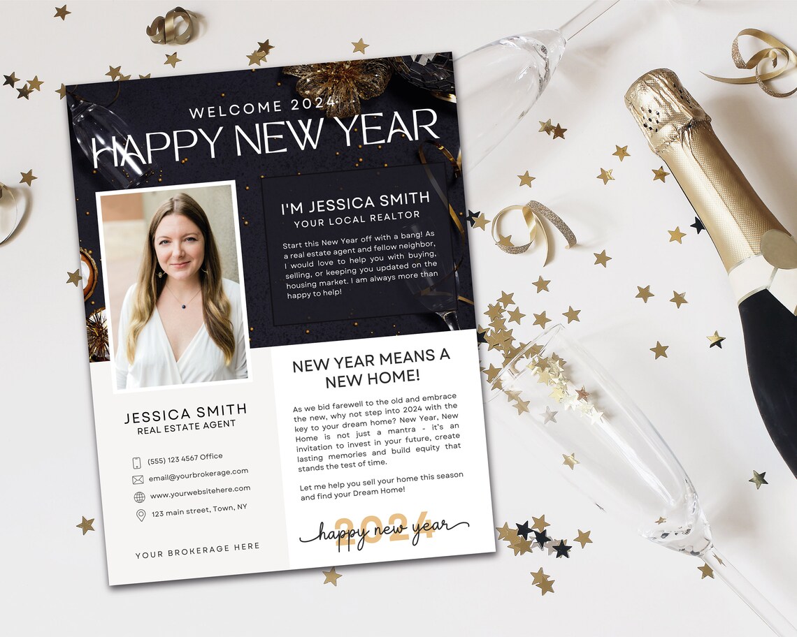 New Year New Home Flyer | New Year Real Estate Flyer | Realtor ...