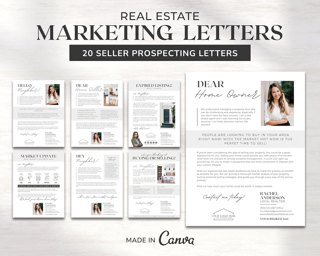 Real Estate Marketing Template Bundle | Real Estate Marketing | Real ...