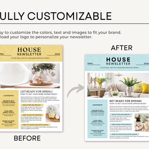 Real Estate April Newsletter | Real Estate Marketing | Realtor Template ...