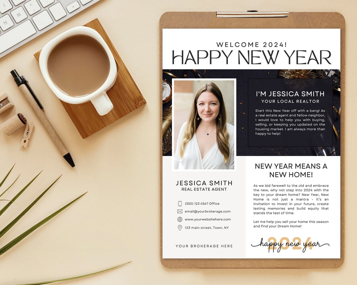 New Year New Home Flyer | New Year Real Estate Flyer | Realtor ...